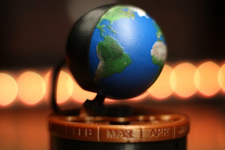 Design of the Week: 3D Printed Earth Clock « Fabbaloo