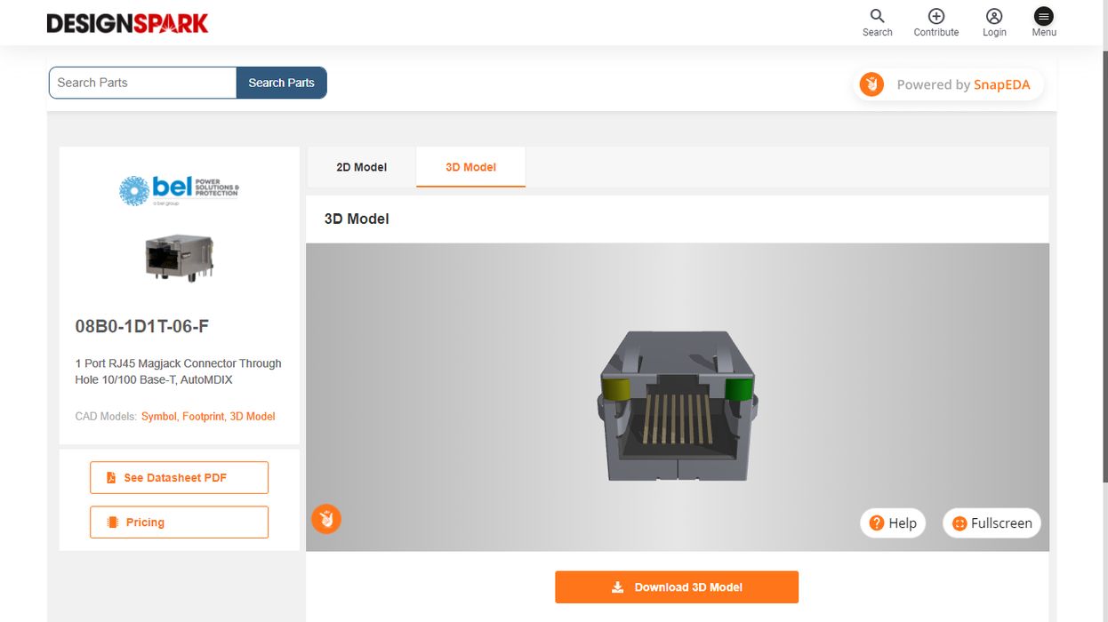 SnapEDA Provides Millions Of CAD Models For Electronics « Fabbaloo