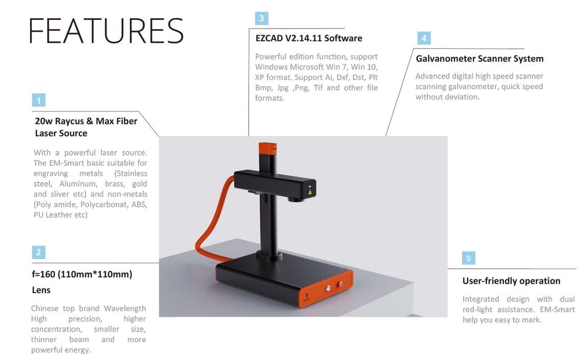 EM-Smart: The First Portable Laser Marking Machine With Commercial ...