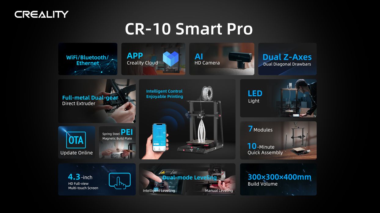 Creality's CR-10 Smart-Pro 3D Printer « Fabbaloo