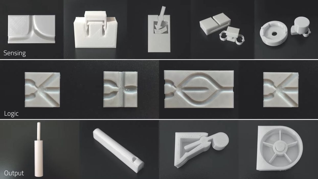 AirLogic: 3D Printed Pneumatic Computation « Fabbaloo