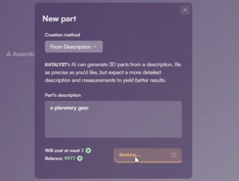 KATALYST LABS Introduces Parametric Text-to-3D Tool to Simplify CAD Design « Fabbaloo