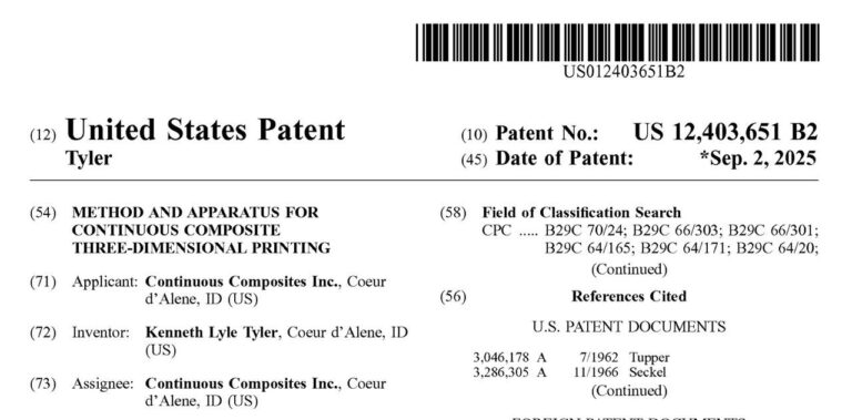 Continuous Composites Secures Patent for CC3D 3D Printing « Fabbaloo