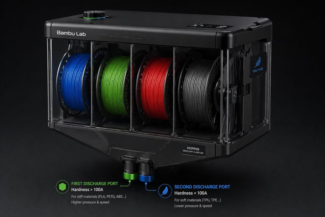 Bambu Lab Patent Points to New Filament Handling System for Flexible ...