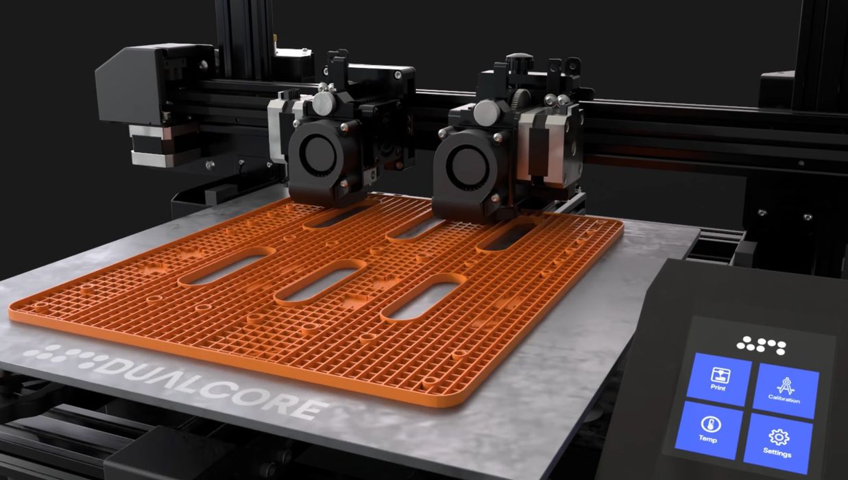 DualCore 3D Printer Combines IDEX Architecture With Simultaneous Dual ...