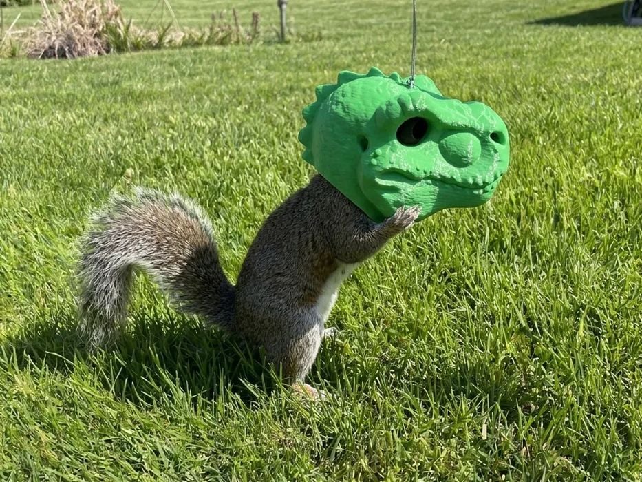 Design of the Week: T-Rex Head Squirrel Feeder « Fabbaloo